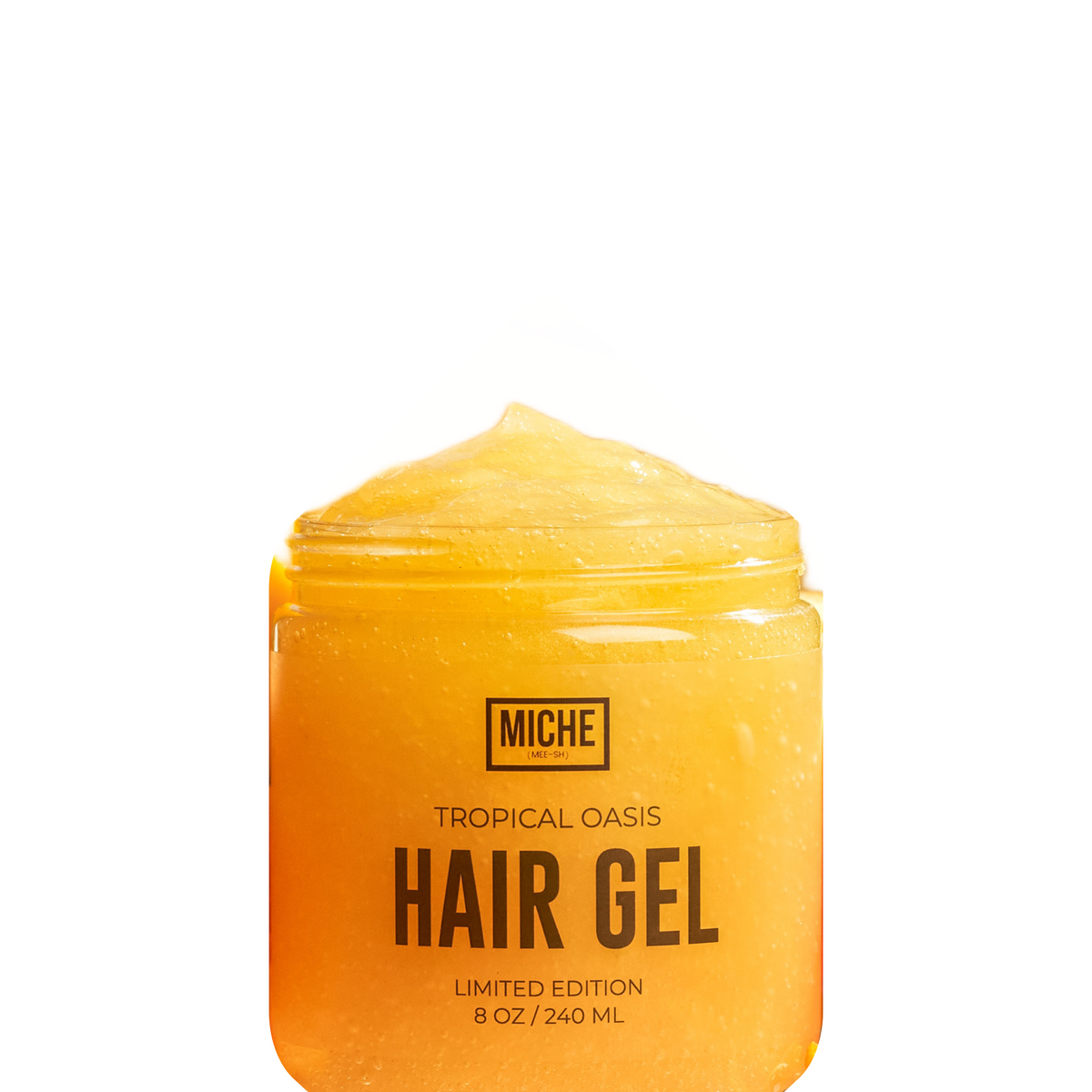 Miche Tropical Oasis Anti Humidity Firm Hold Hair Gel 8oz Naturalistic Products